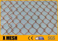 China KxT Brown Vinyl Coated Chain Link Fence for sale
