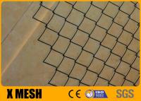 China 9 Gauge Black Vinyl Chain Link Mesh Fencing ISO9001 Low Maintenance for sale