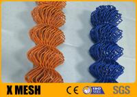 China Brown Vinyl Chain Link Fence ASTM F668 Steel Hurricane Wire Netting for sale