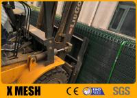 China Green Vinyl 75% Weld Strength Metal Mesh Fencing 690MPa PVC Coated for sale