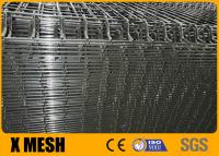China 3 V Beams Anti Climb Mesh Fence Black Powder Coated PPC Finish for sale