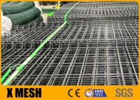 China 3 V Beams Anti Climb Mesh Fence Black Powder Coated PPC Finish for sale