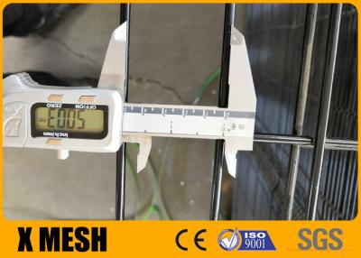 China Black Wire Mesh PVC Coating No Climb Security Fence BS EN 13438 for sale