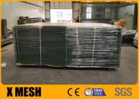 China Weld Strength 75% Green Vinyl Coated Wire Fencing For Highway BS 4102 for sale