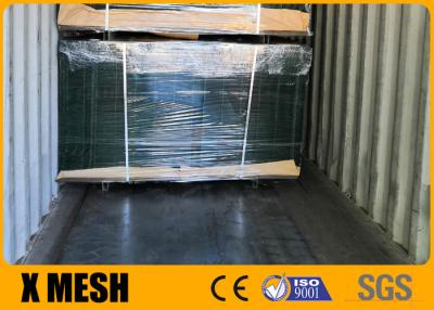 China Rigid Wire Anti Climb Mesh Fence 4 V Beams RAL 6005 Corrosion Resistant for sale