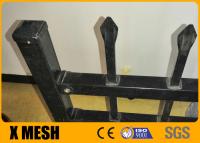China Bronze Color Commercial Steel Fencing ASTM F2408 96 Inches for sale