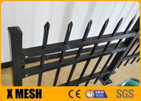 China 6'' Picket Top Security Metal Fencing Pvc Coated ASTM F2589 for sale
