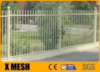 China Galvanized Coated Security Metal Fencing 96'' Wrought Iron Steel Fence for sale