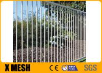 China Galvanised Steel Pressed Spear Top Fencing Spacing 140mm for sale