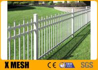 China Galvanised Steel Pressed Spear Top Fencing Spacing 140mm for sale