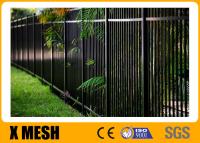 China Crimped Top Security Metal Fencing X MESH Ornamental Aluminum Gates for sale