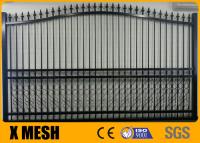 China Aluminium Garden Metal Driveway Gates Rail 40x40mm Metal Security Fencing for sale