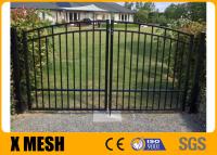 China W 2400mm Security Metal Fencing Gate Powder Coated For School for sale