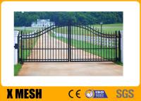 China 6063 T6 Security Metal Fencing Spacing 140mm Galvanised Steel Gate for sale