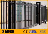 China H 2.1m Security Metal Fencing Powder Coated Aluminium Palisade Fence for sale