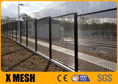 China Prison 8Ga Black Powder Coated Fencing EN 10223 High Security for sale