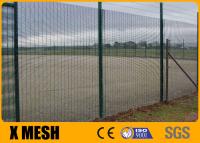 China 4mm Wire Anti Climb Mesh Fence 10.5ga Green Powder Coated for sale