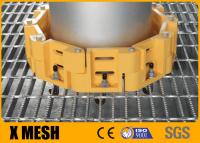 China Pitch 100mm Welded Steel Grating Serrated Galvanized 1000mm for sale