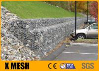 China Aperture 60x80mm Galvanized Gabion Wire Mesh 4×1×1m Preventing Rock Breaking for sale