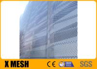 China 55% Open Aluminum Perforated Metal Mesh Sheet 1x2m For Building Wall for sale