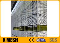 China 2mm Architectural Expanded Metal Mesh Cladding 10mm*40mm Hole for sale
