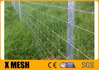 China Hinge Joint Galvanized Field Fence With Wire Mesh 1.8m ASTM A121 for sale