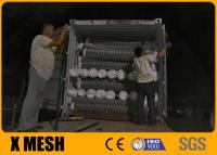 China Vinyl Coated 1.8 M Chain Link Fencing Durable Opening 50mm Black Color Diamond Wire for sale