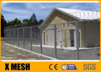 China Hot Dip Galvanized Anti Climb Mesh Fence 6000mm Height For High Security Prison Field for sale