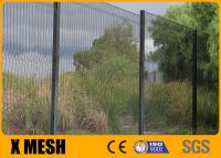 China Hot Dip Galvanized Anti Climb Mesh Fence 6000mm Height For High Security Prison Field for sale
