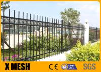 China 5x8ft Ornamental Metal Fencing Pre Galvanized With Powder Coated Full Welding Eco Friendly for sale