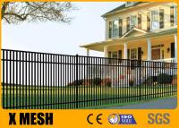China Full Welding 5ft X 8ft Security Metal Fencing Black Powder Coated Industrial Field for sale
