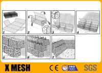 China 60m By 80mm Gabion Mattress Heavy Duty Galvanized Stone Filled For River Bank for sale