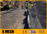 China En 10223-3 Standard Hexagonal Gabion Mesh 3.2mm Selvedge Wire For Dam Protection for sale