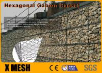 China 2.7mm Diameter Gabion Wire Mesh 0.5 X 1 X 2m Size Water Pretction for sale