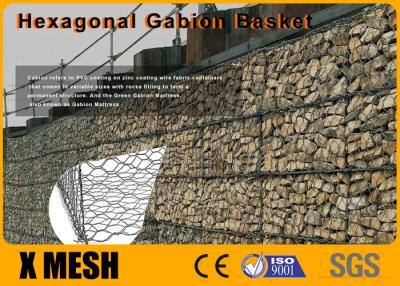 China 2.7mm Diameter Gabion Wire Mesh 0.5 X 1 X 2m Size Water Pretction for sale