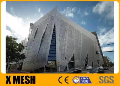 China Fluorocarbon Spraying 0.2mm Perforated Aluminium Mesh For Decoration Screen for sale