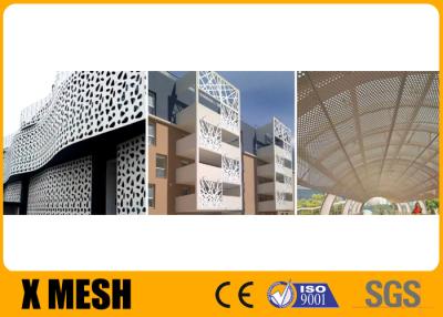 China 1 X 2m Perforated Metal Mesh Powder Coated Iso9001 Certificate For Balconies for sale