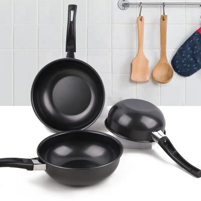 China New Design Kitchen Cooking Sauce Pan Cookware Milk Pot Non-stick Iron Saucepan Cookware Pot With Bakelite Handle for sale