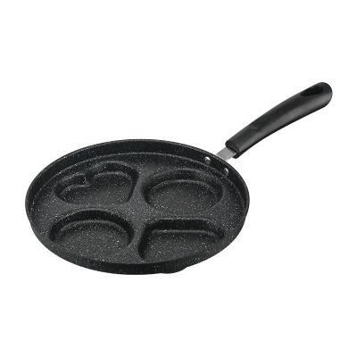 China Hot Sale Medical Stone Kitchen Egg Cooking Fry Pan Round Shape Frying Pan Non Stick Egg Cooker Pan for sale
