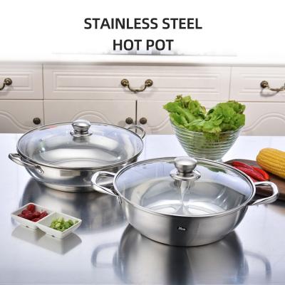 China Wholesale Food Grade Stainless Steel Cookware Pot Induction Cooker Soup Pot Stainless Steel Cooking Pot for sale