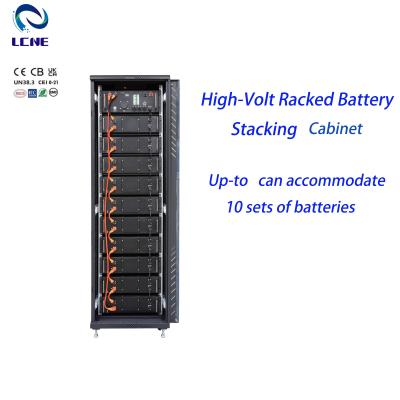 China High Voltage Stackable LiFePO4 Battery Cabinet 57-215KWH 200-750V with CAN Communication All-in-One System for sale