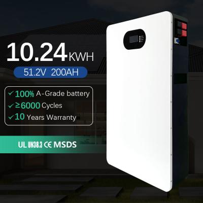 China 48V 200Ah LiFePO4 Lithium Battery Solar System Kit 10kWh Off Grid Energy Storage for sale