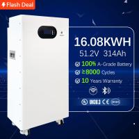 China 48V 15kWh LiFePO4 Solar Battery System - 16.08kWh Capacity, 200A Max Current, Stackable Home Energy Storage for sale