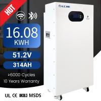 China 48V 314Ah LiFePO4 Solar Battery Pack - 16.08 kWh Home Energy Storage System with 6000 Cycle Life for sale