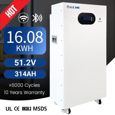 China 48V 314Ah LiFePO4 Solar Battery Pack - 16.08 kWh Home Energy Storage System with 6000 Cycle Life for sale
