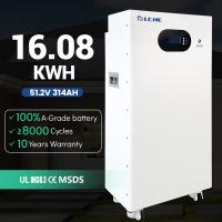 China 51.2V 314Ah LiFePO4 Solar Battery Pack - 16.08 kWh Home Energy Storage System with 6000 Cycle Life for sale