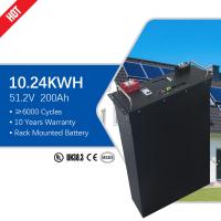 China LiFePO4 Solar Battery Pack 5.12kWh-16.08kWh Capacity 51.2V 100A-200A Home Energy Storage System for sale