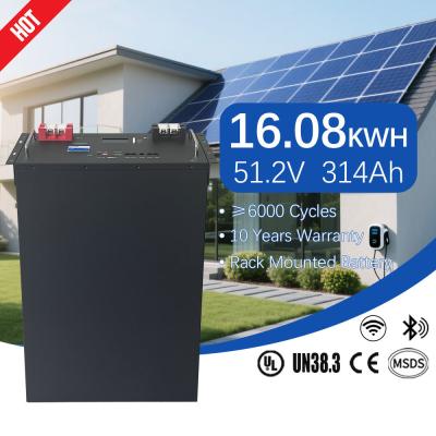China 51.2V 200Ah LiFePO4 Solar Lithium Battery 10.24KWh Energy Storage for Home Solar System for sale