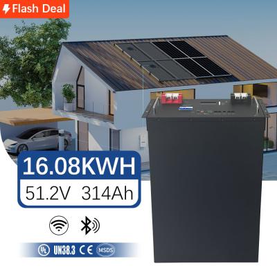 China 51.2V 200Ah 314Ah LiFePO4 Lithium Battery for Solar Energy Storage System 10kWh 16kWh for sale