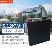 China 51.2V 200Ah LiFePO4 Rack Mount Battery 10.24kWh for Solar Energy Storage System for sale